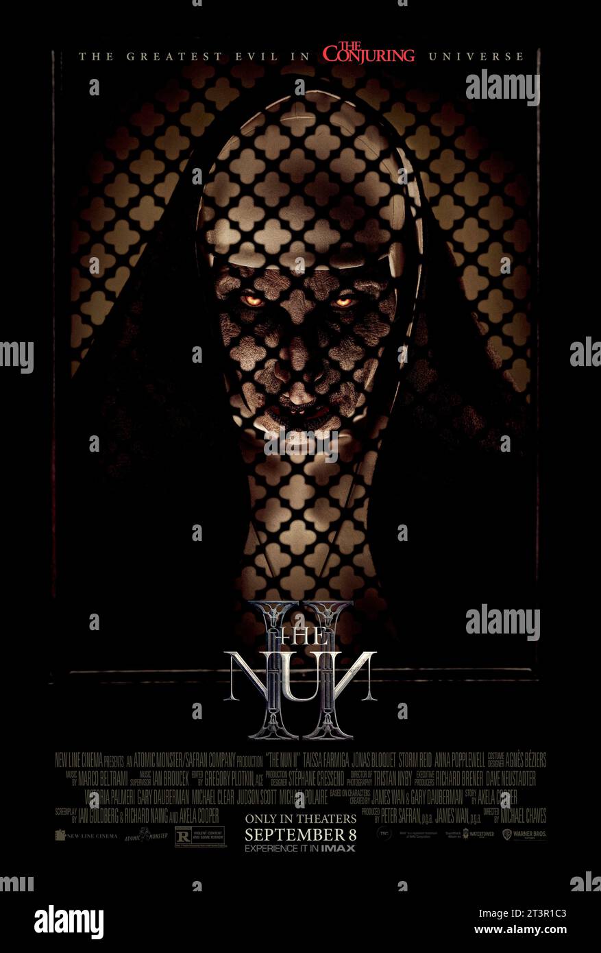The Nun II film poster Bonnie Aarons Stock Photo - Alamy