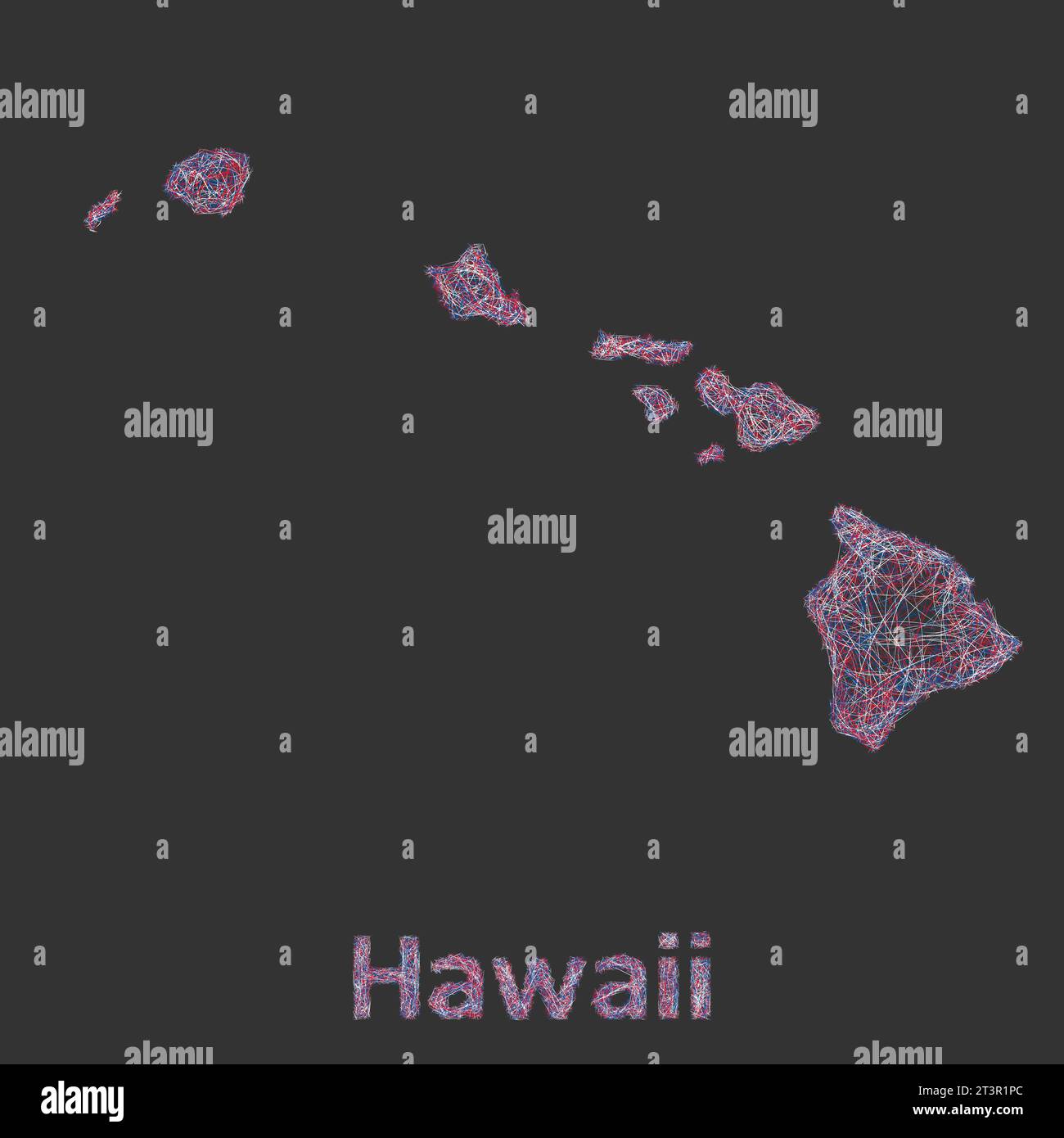 Map of kauai hi-res stock photography and images - Alamy