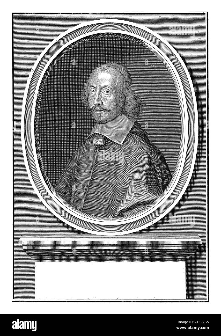Portrait of Cardinal Jules Mazarin, Bishop of Metz, Bernard Picart ...