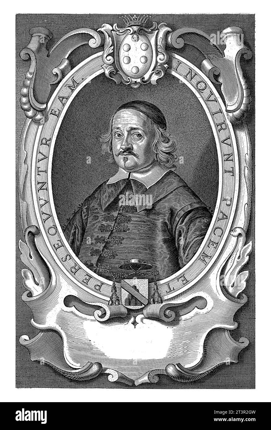 Portrait of Atanasio Ridolfi, Pieter de Jode (II), after Anselm van Hulle, 1649 Bust portrait of ...