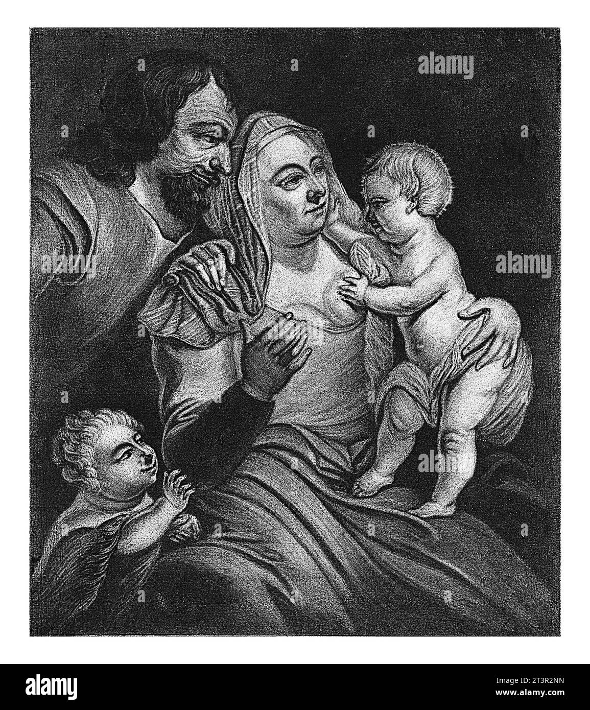 Holy Family with John the Baptist, Jacob Hoolaart, after Albertus van ...