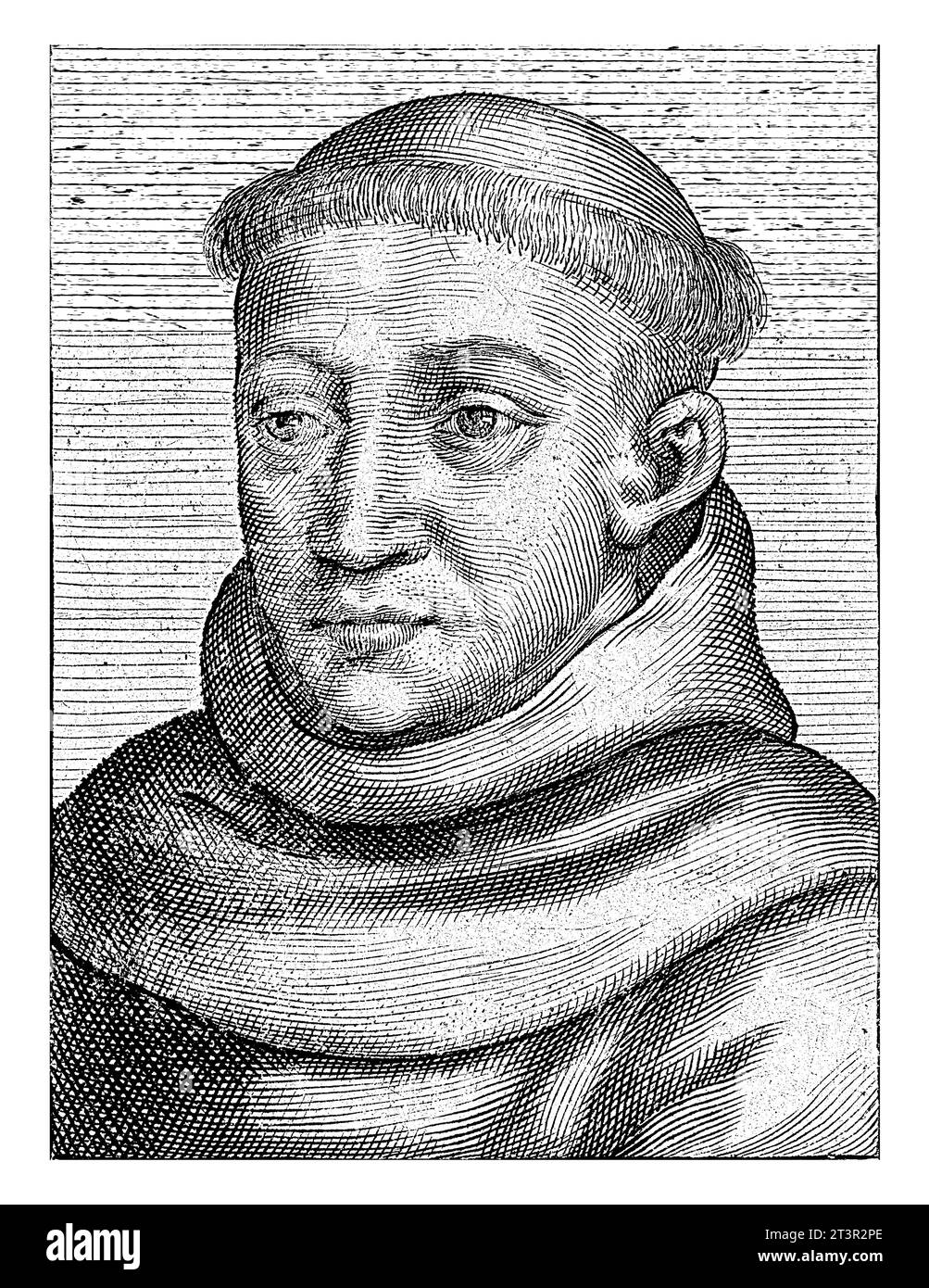 Portrait of Saint Anthony van Hoornaar, Jacob Matham, 1617 - 1618 ...