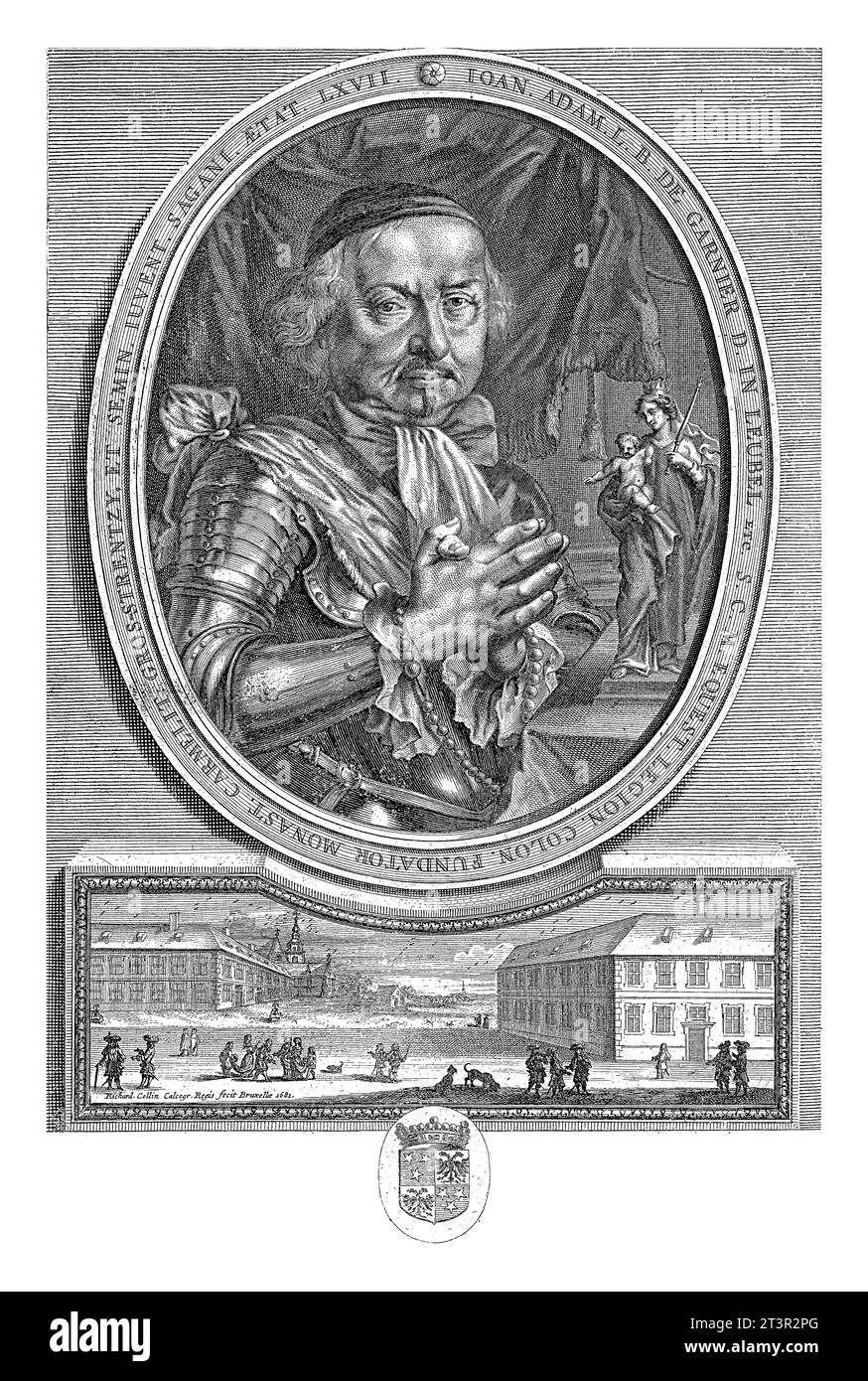 Portrait of Johann Adam de Garnier, Richard Collin, after anonymous ...