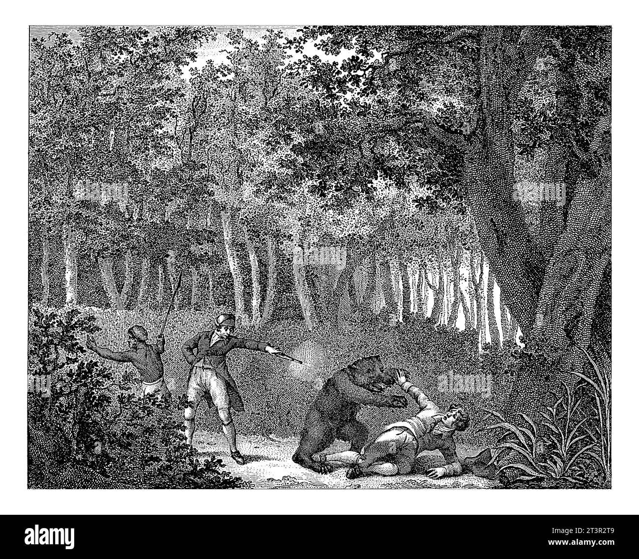 Man gun in forest Cut Out Stock Images & Pictures - Alamy