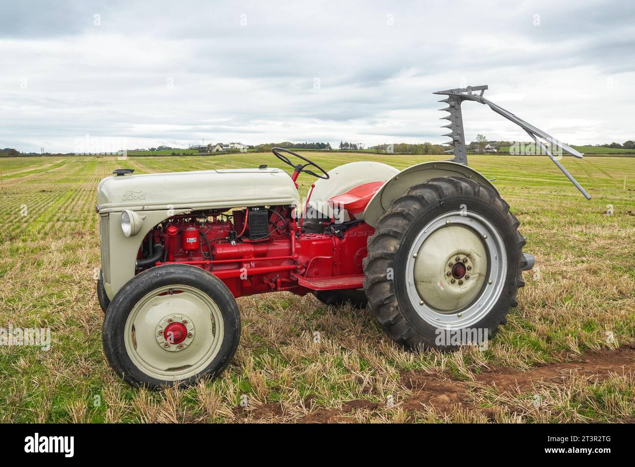 1951 Ford 8N Red Belly tractor, imported from America, on display at an ...