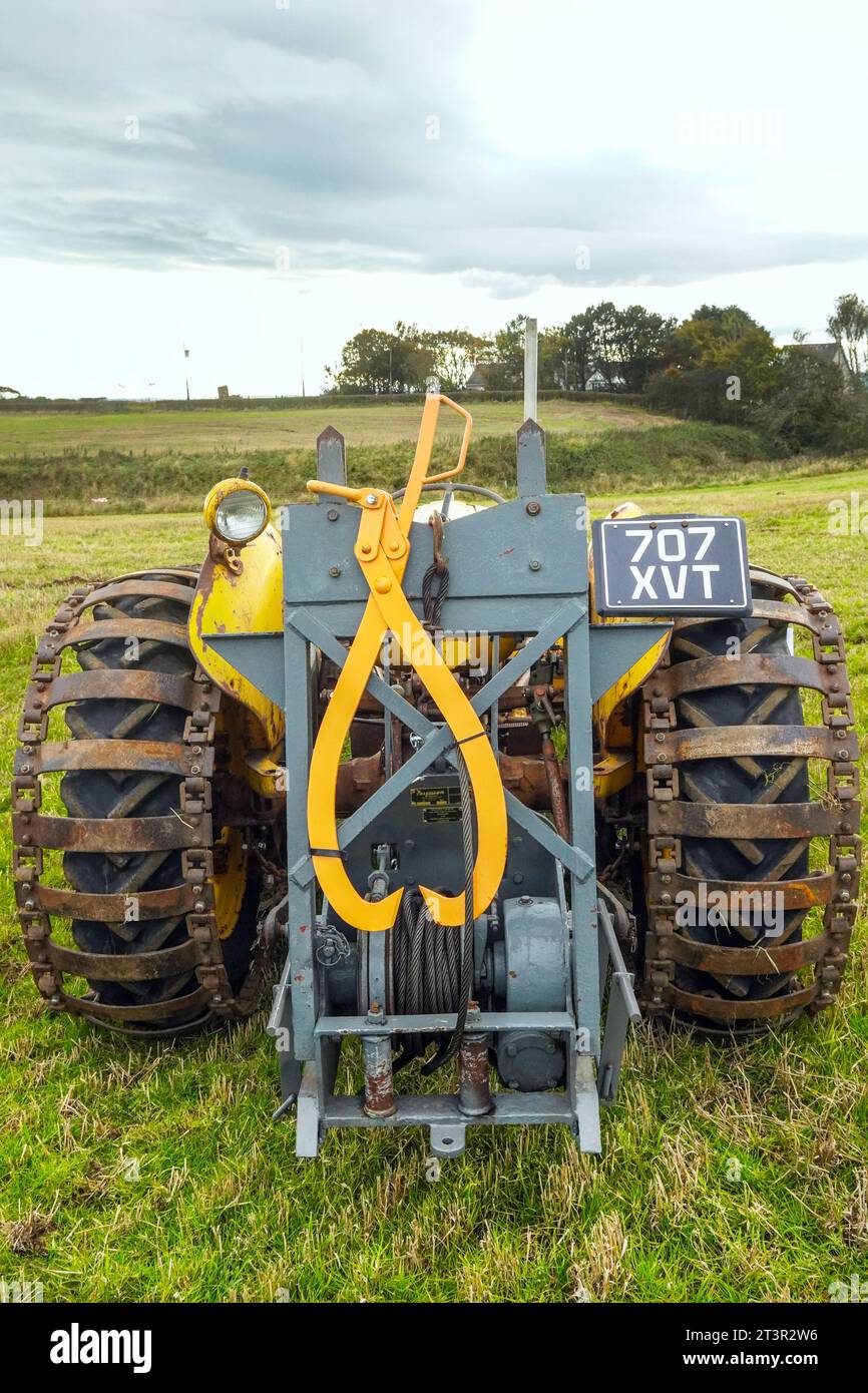 Rear equipment on a Ferguson 35 tractor, register number 707 XVT ...