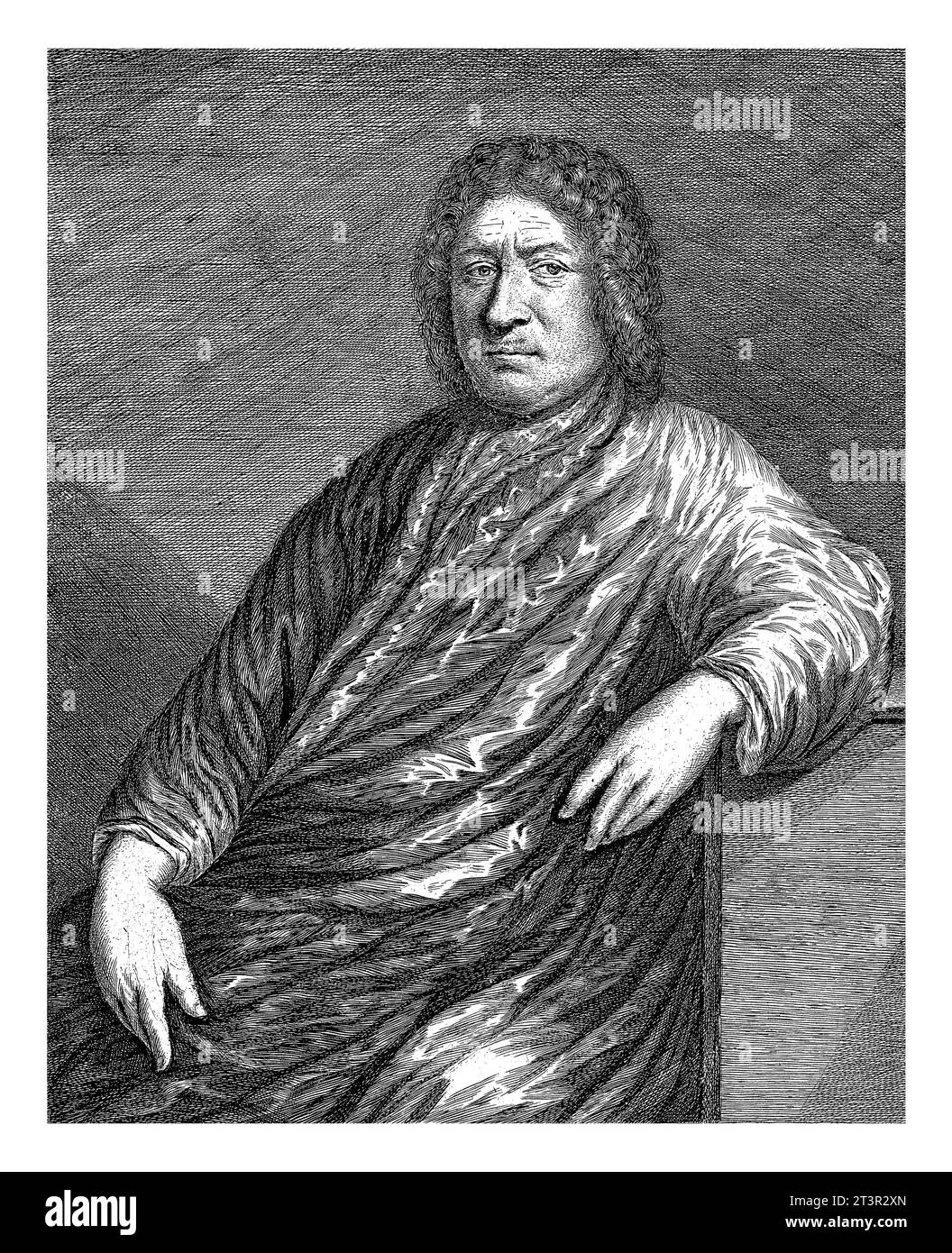 Portrait of Georgius de Mey, Hendrik Bary, after C. van Diemen, 1695 ...