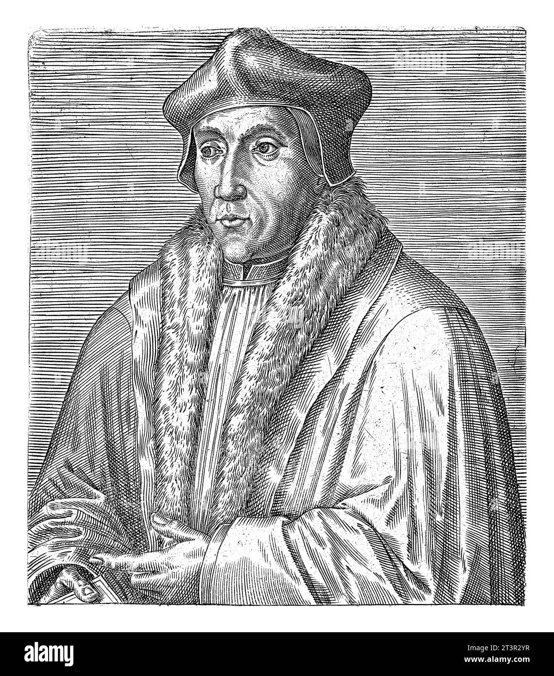 Portrait of John Fischer, Philips Galle, 1572 Portrait of John Fischer ...