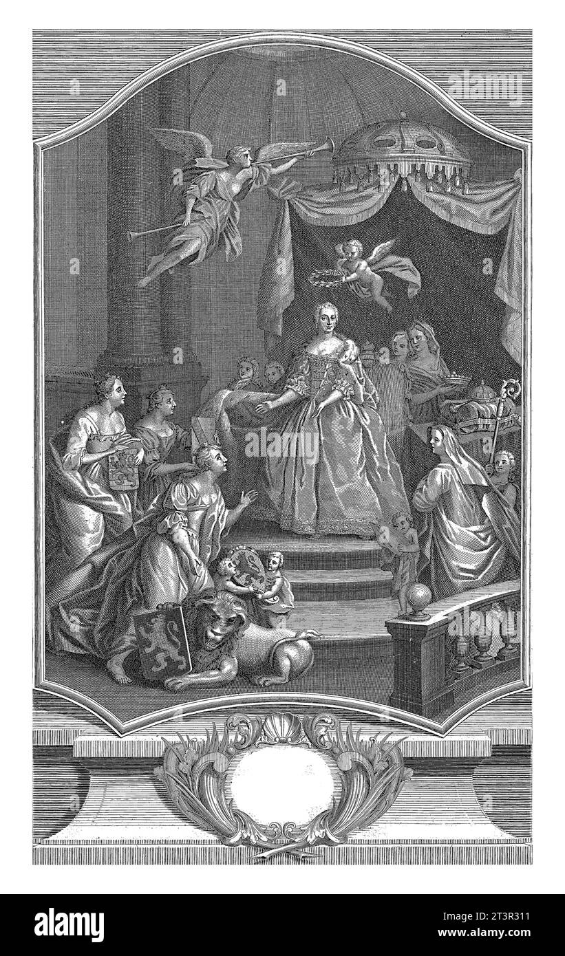 Glorification of Maria Theresa, 1744, Frans Pilsen, after Philips Karel ...