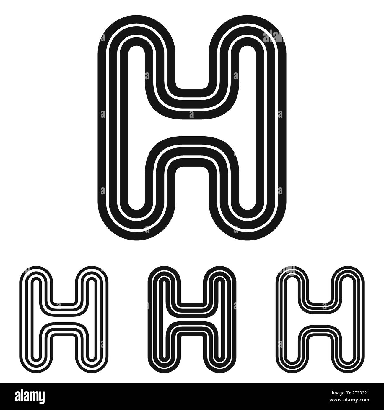 Curved letter Black and White Stock Photos & Images - Alamy