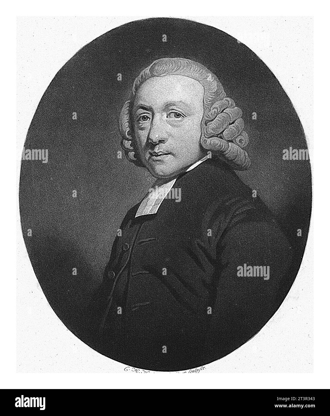 Portrait of the clergyman Henricus de Haan Hugenholtz, Charles Howard ...