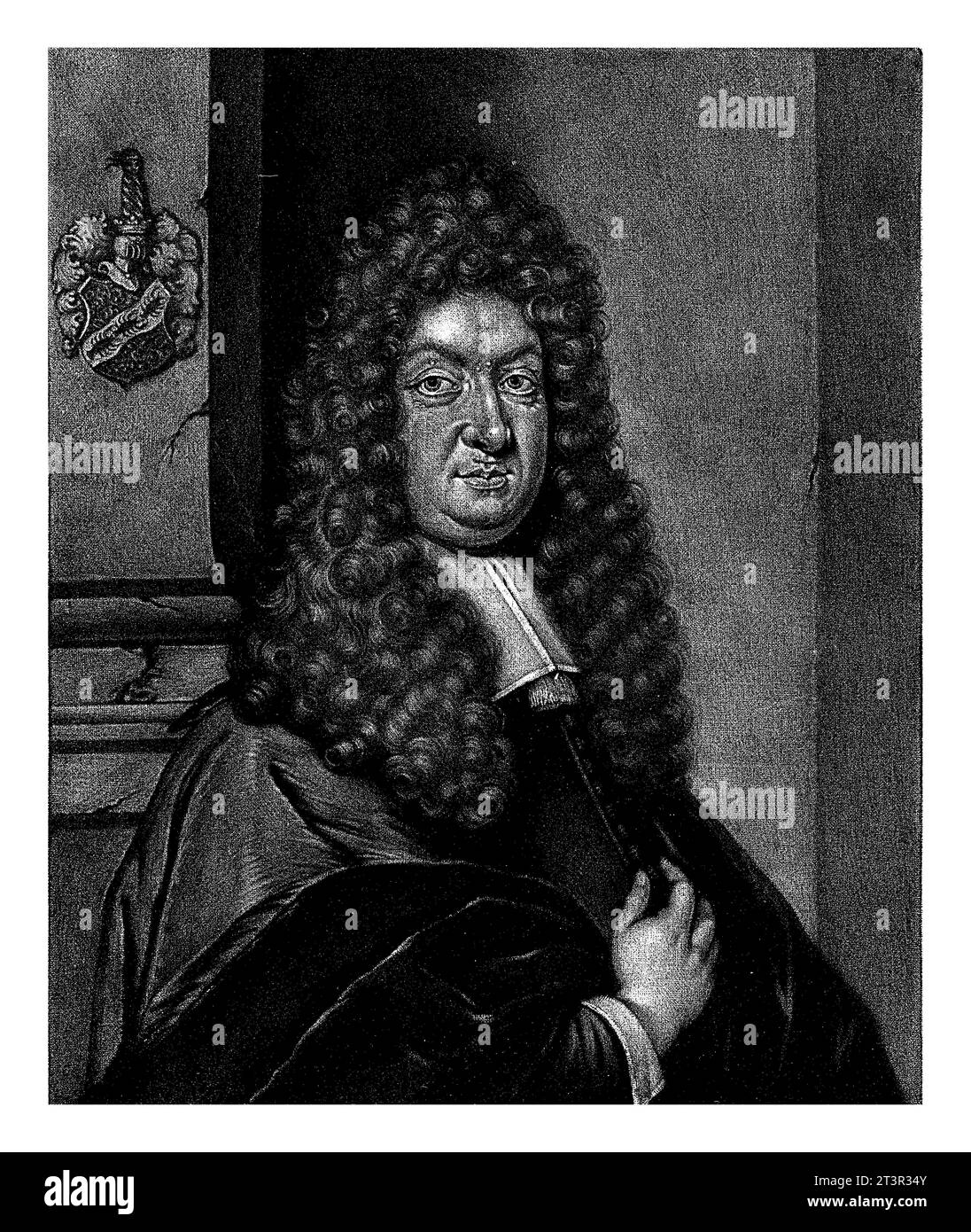 Portrait of Zacharias Konrad Uffenbach, Pieter Schenk (I), after ...