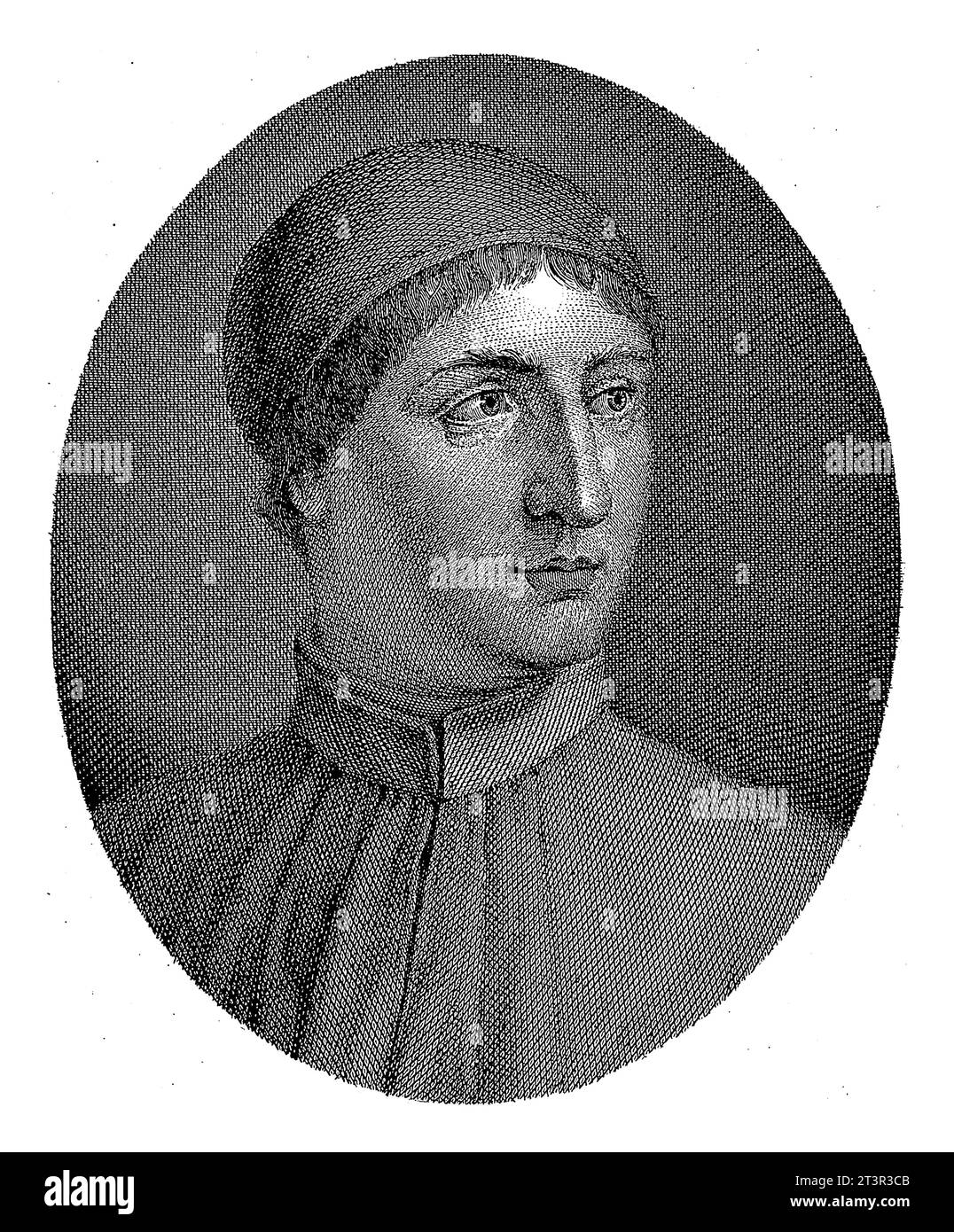 Portret van Agnolo Poliziano, Giuseppe Cozzi, after G. Longhi, 1827 ...