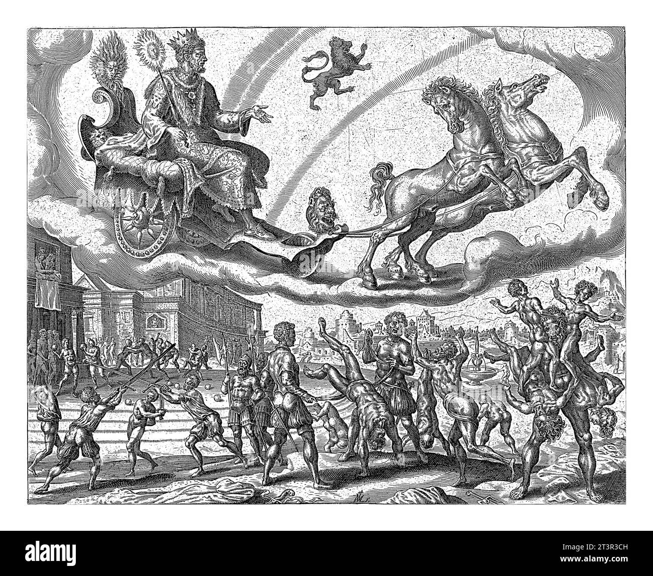 Sun god chariot Black and White Stock Photos & Images - Alamy