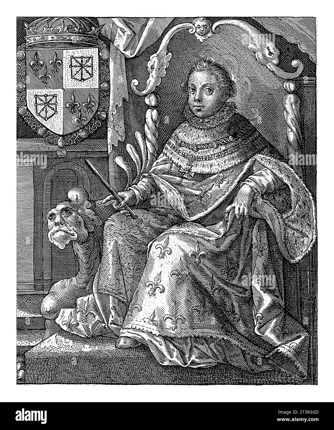 Portrait of Louis XIII, Crispijn van de Passe (I), in or after 1610 ...