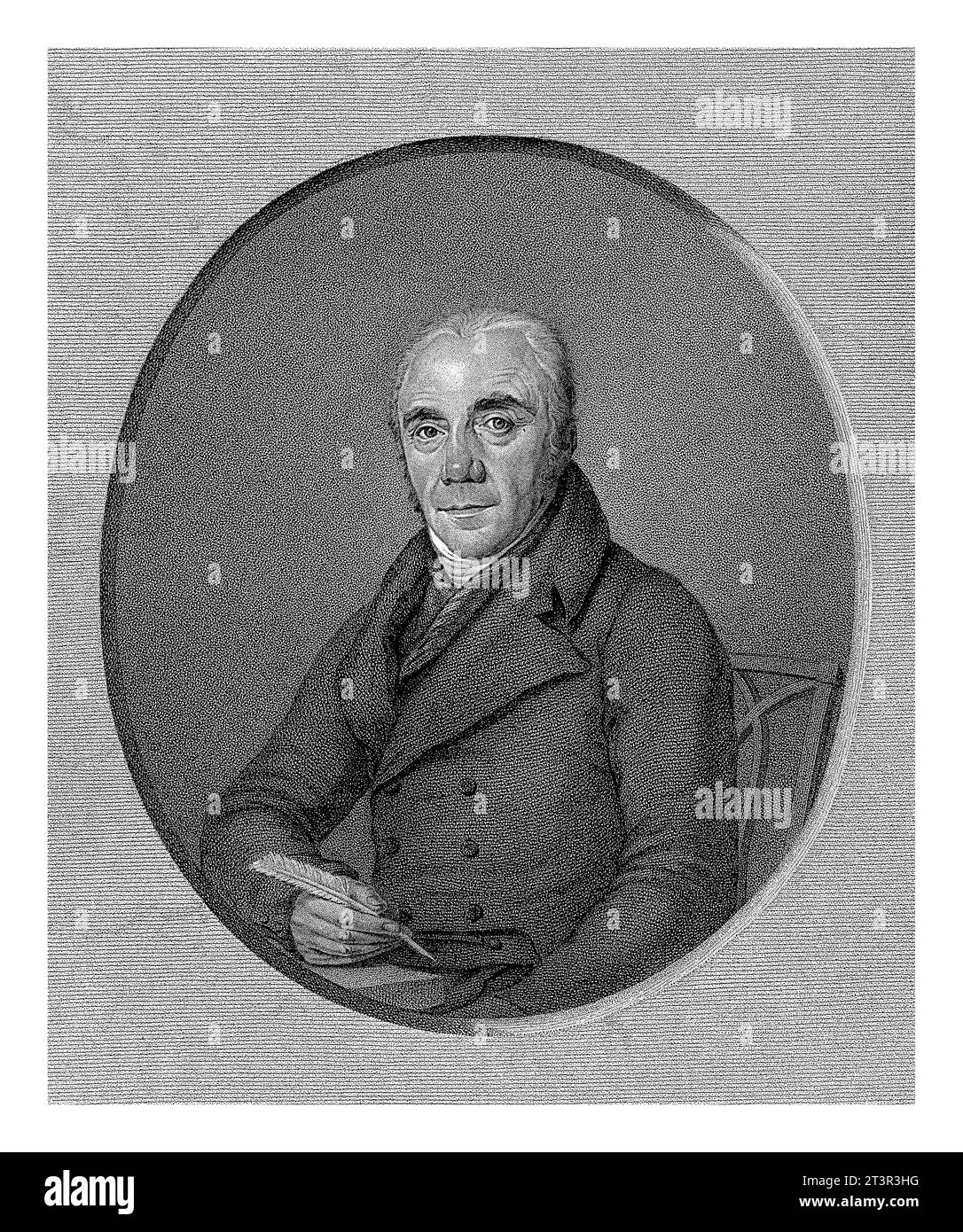 Portrait of Hendrik Berkman, Philippus Velijn, after George Nikolaus ...