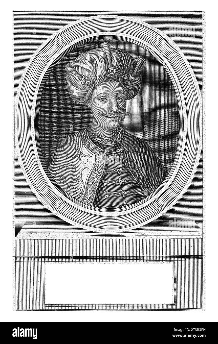 Portrait of Mustafa II, Michiel van der Gucht, 1670 - 1725 Portrait of ...