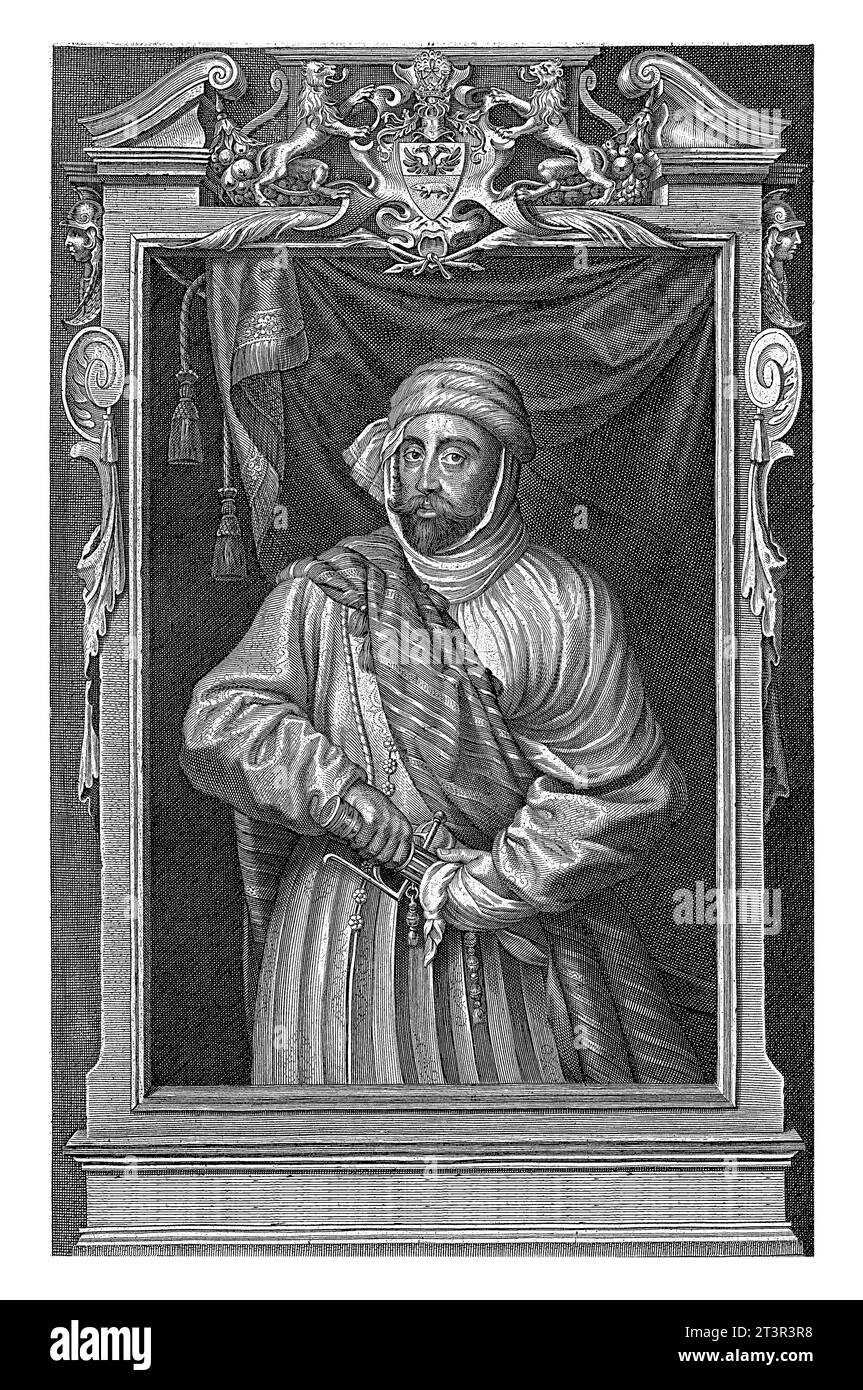 Portrait of Jean Baptiste de Tassis, Paulus Pontius, after Nicolaas van ...