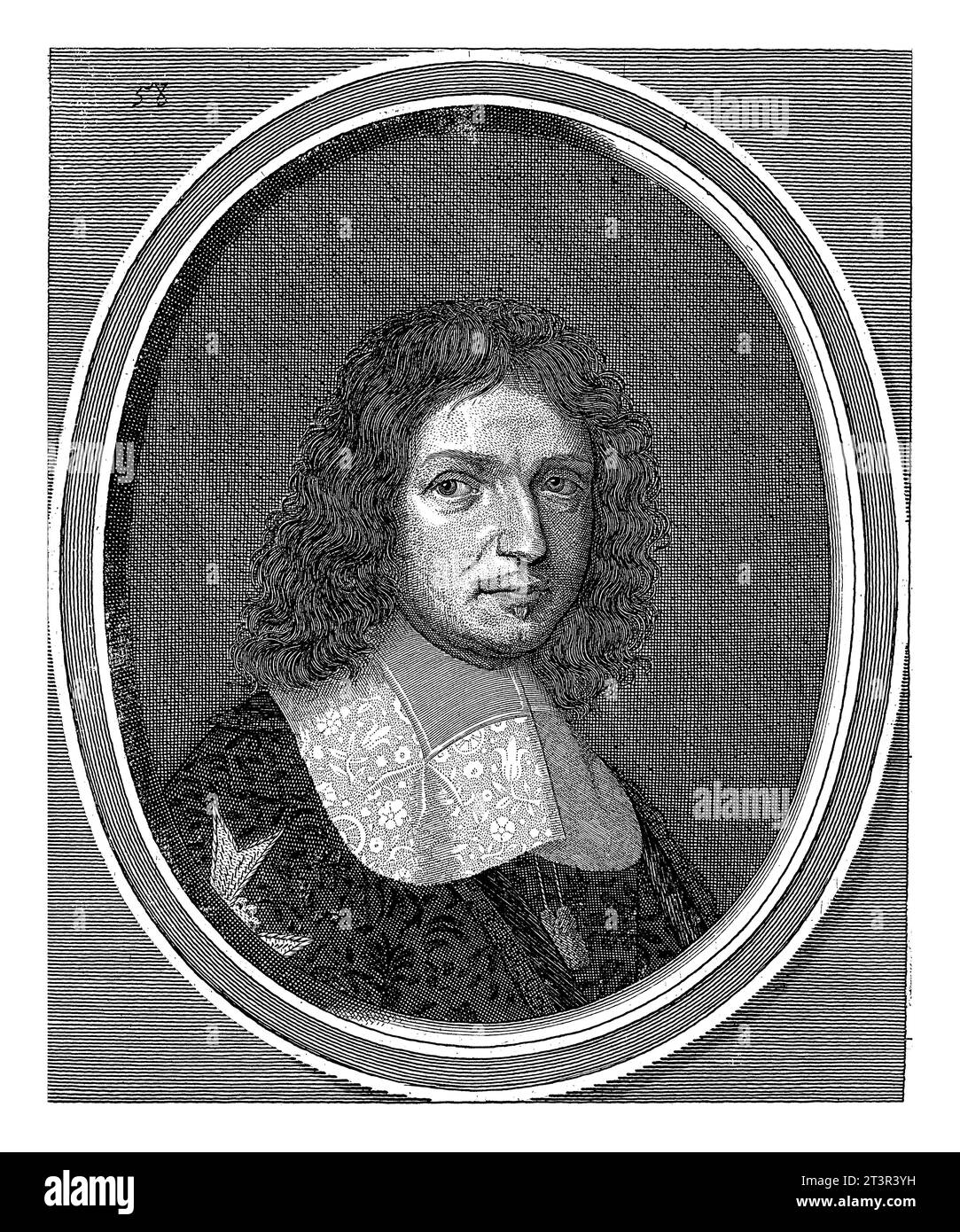 Portrait of Jean-Baptiste Colbert, Cornelis Meyssens, after Adriaen van ...