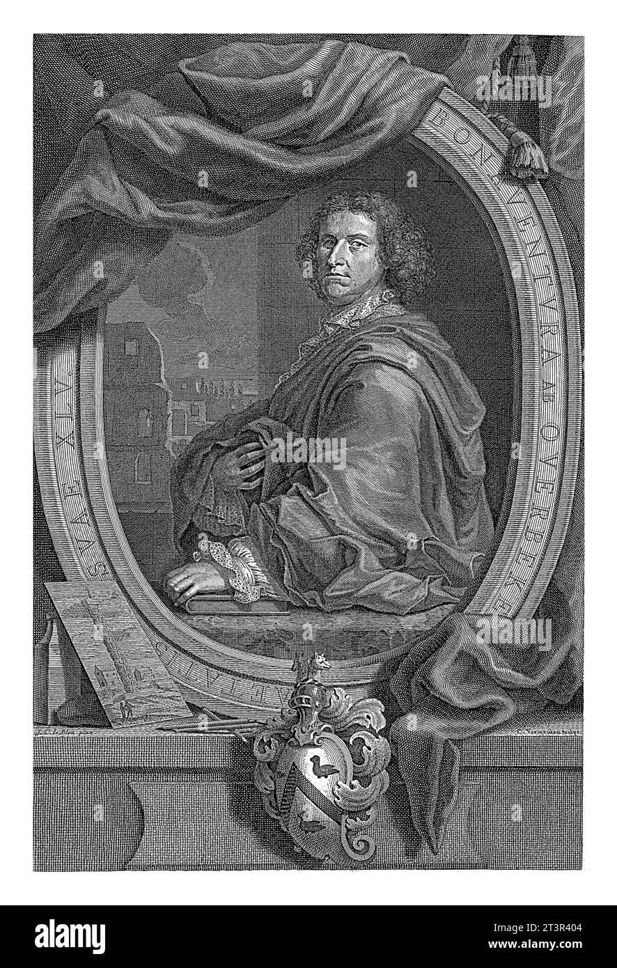 Portrait of Bonaventura van Overbeek, Cornelis Martinus Vermeulen ...