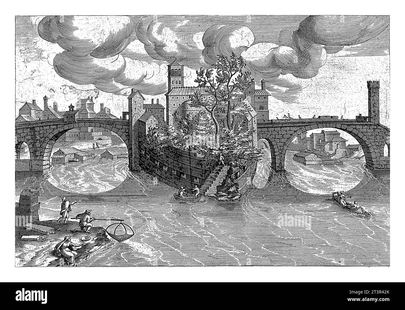 View of the Pons Fabricius, Hendrick van Cleve, 1585 View of the Pons ...