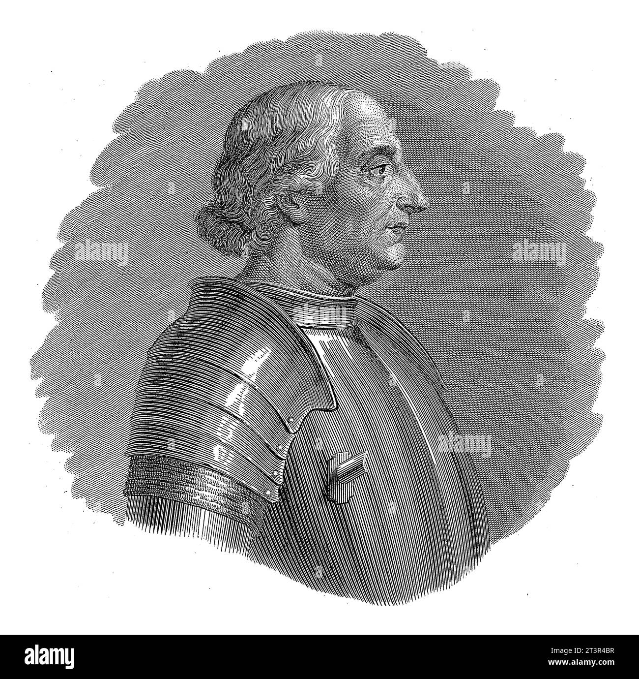 Portrait of Francesco Sforza I, Duke of Milan, Antonio Locatelli, after ...