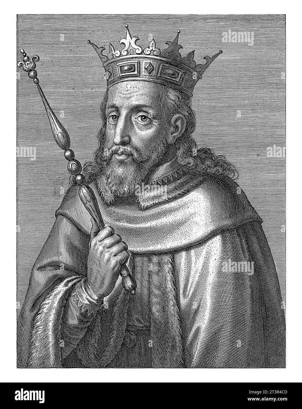 Portrait of King Sancho II of Portugal, Cornelis Galle (I), 1621 ...