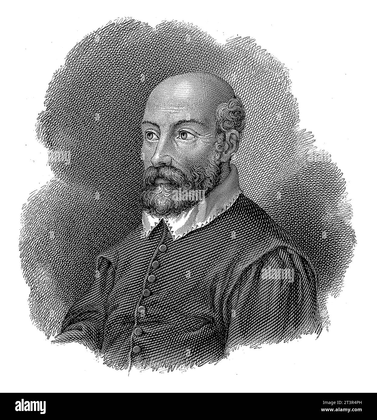 Portrait of Architect Andrea Palladio, Giovanni Ciani, after G. Bellio ...