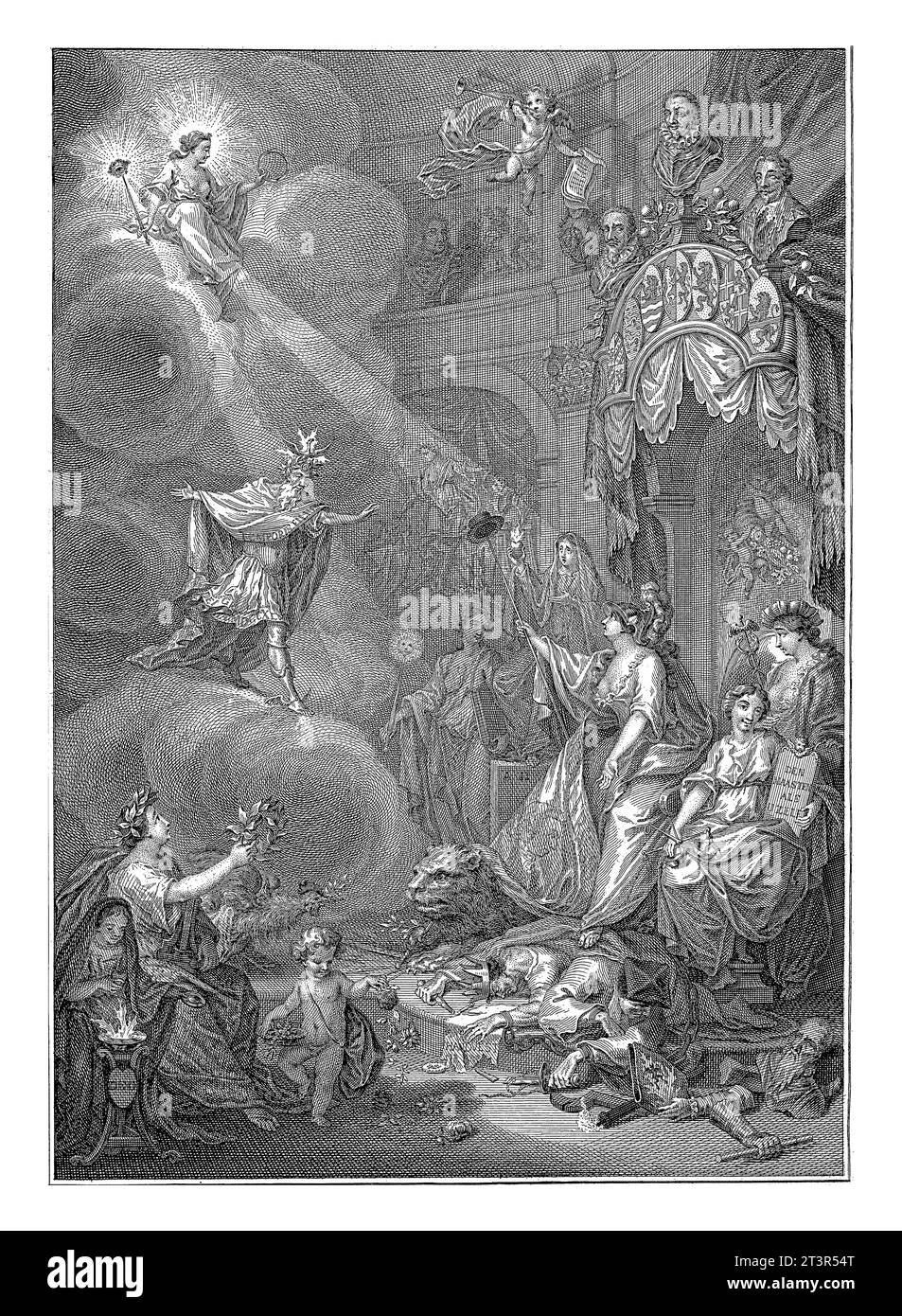 Allegory on the Jubilee of Dutch Freedom, 1748, Simon Fokke, 1748 ...