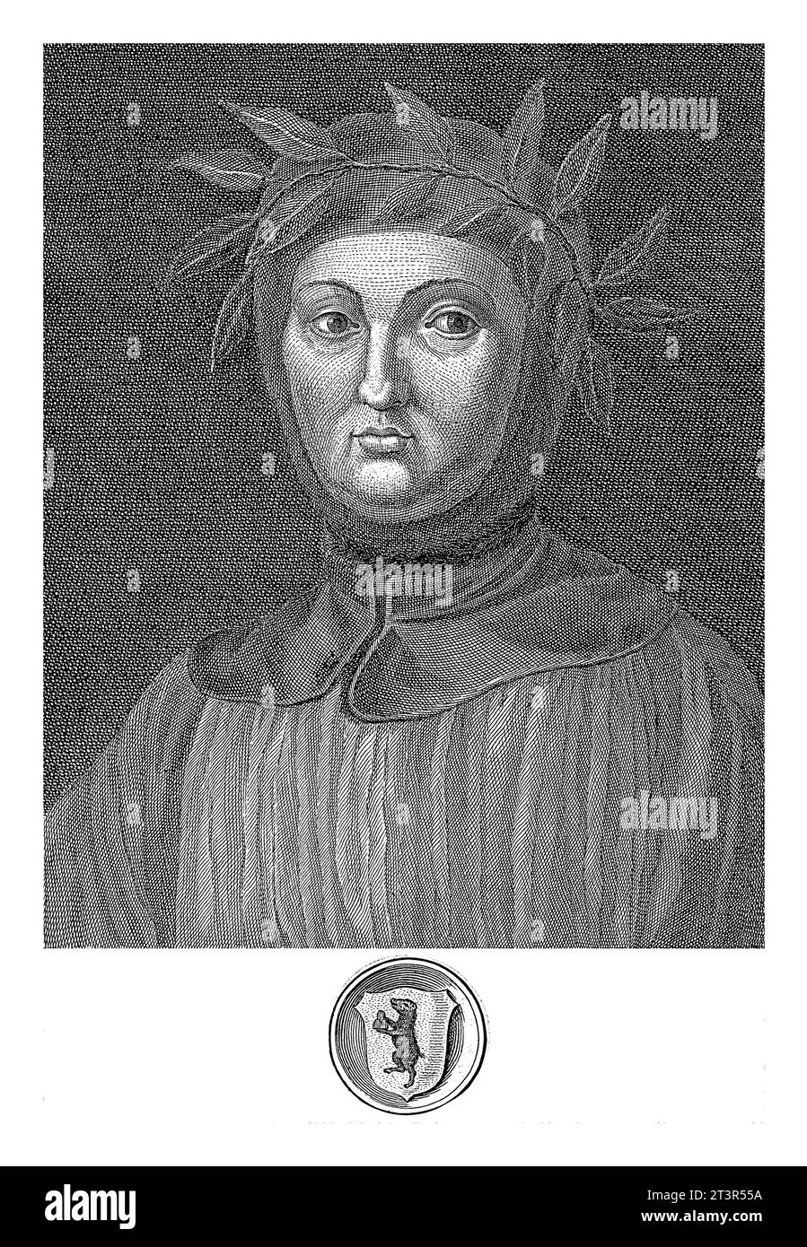 Portrait of Francesco Petrarca, Francesco Allegrini, after Cosimo ...