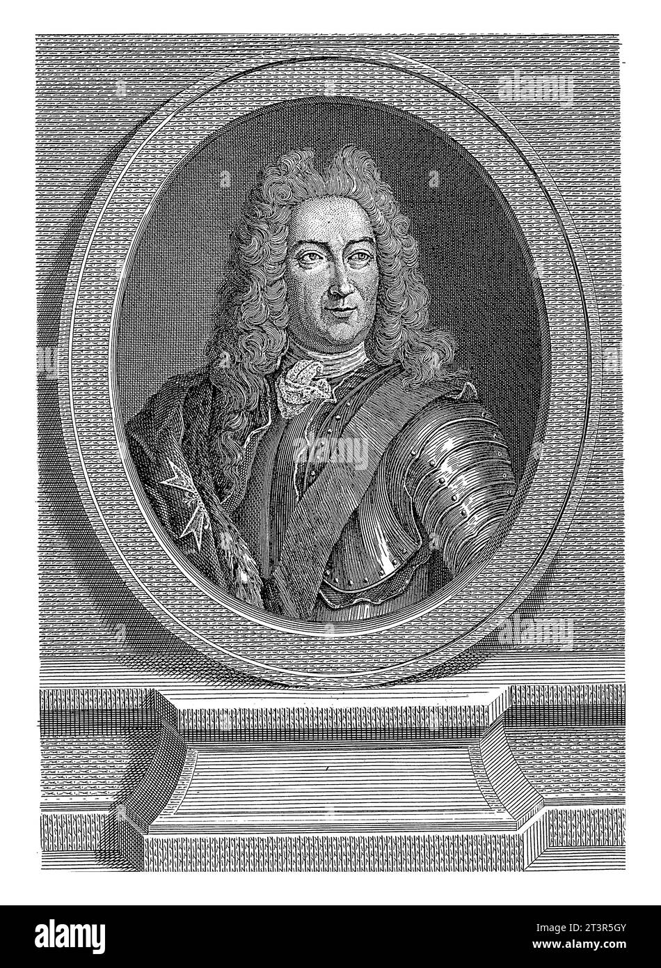 Portrait of Marshal Leonor Marie du Maine du Bourg, Vincenzo Vangelisti ...