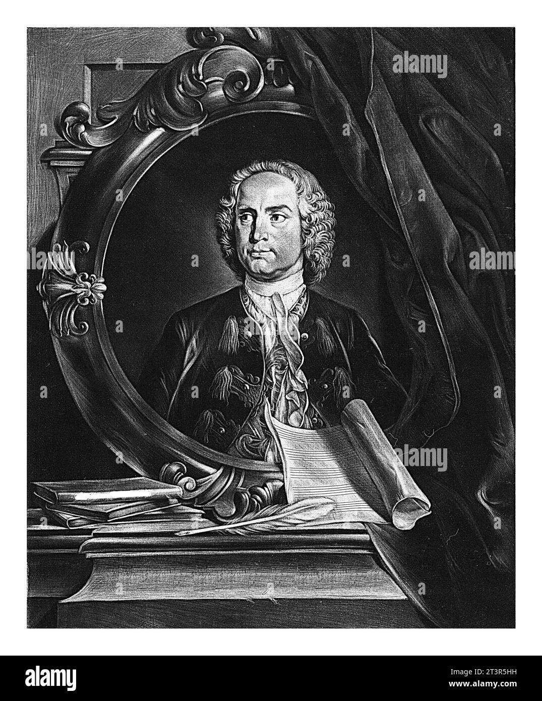 Portrait of Pietro Antonio Locatelli, Cornelis Troost, 1729 - 1750 The ...