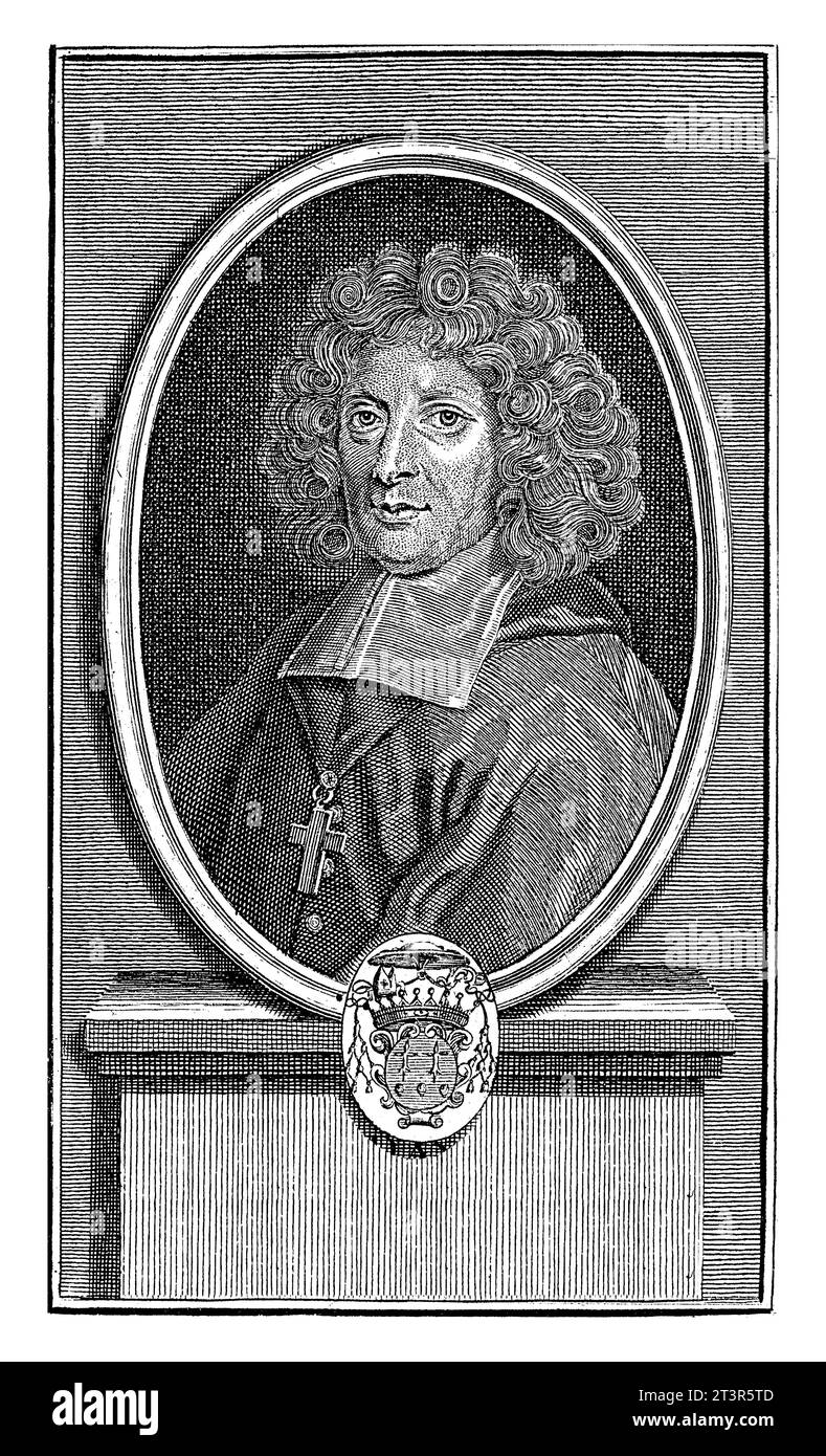 Portrait of Pierre-Daniel Huet, Wouter Jongman, 1712 - 1744 Bust ...