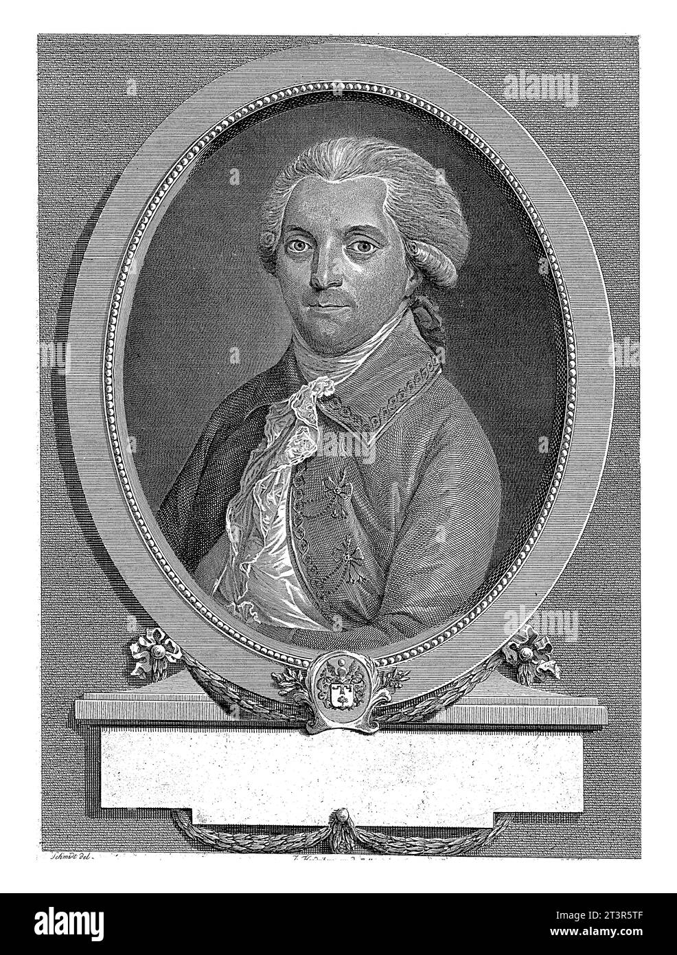 Portrait of Johan Philip de Monte, Mathias de Sallieth, after Schmidt ...