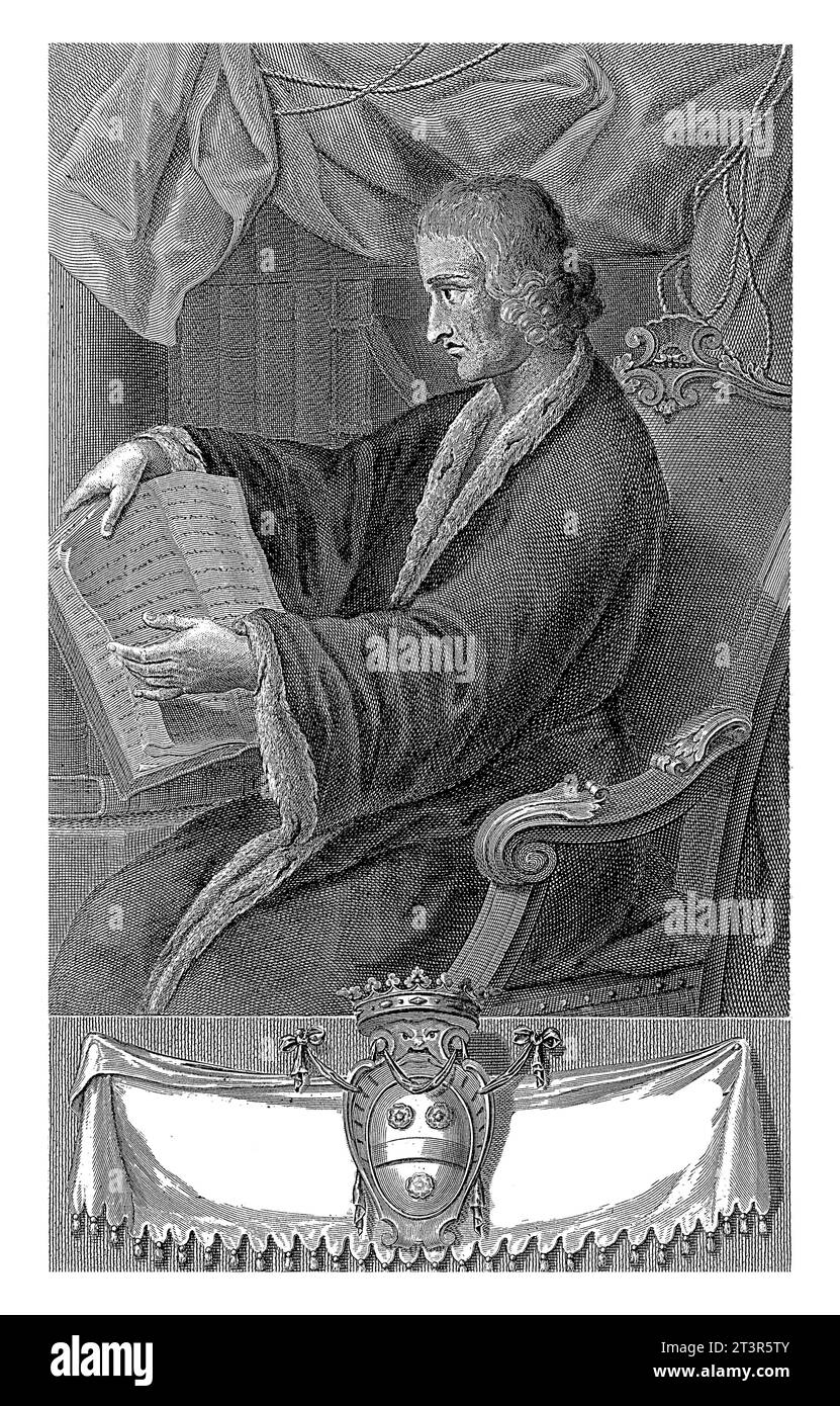 Portrait of Bernardo Segni, Johann Heinrich Starchlin, 1697 - 1737 ...