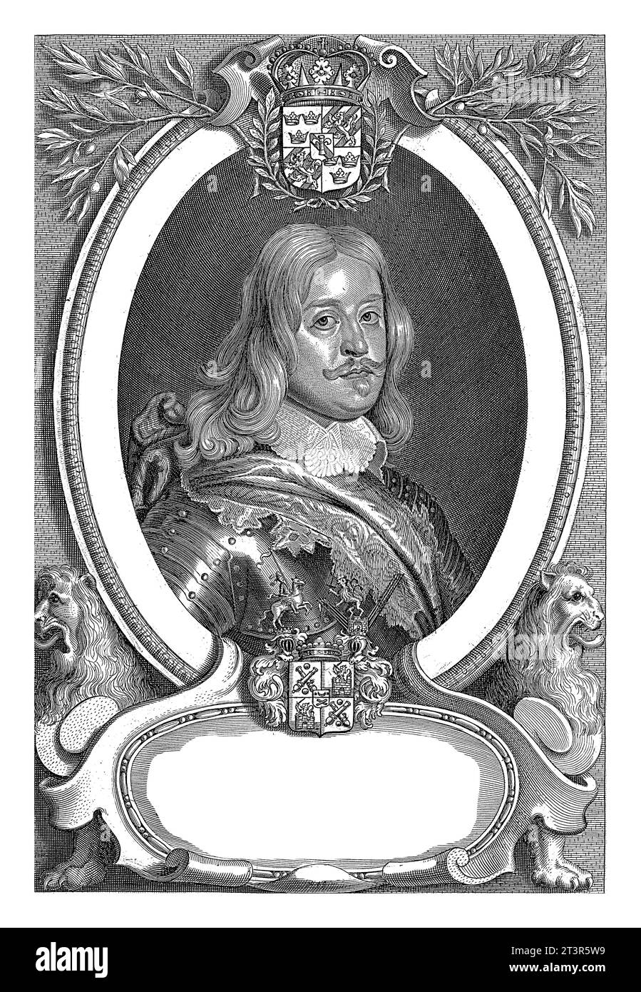 Portrait of Margnus Gabriel de la Gardie, Pieter de Jode (II), after Anselm van Hulle, 1649 Bust ...