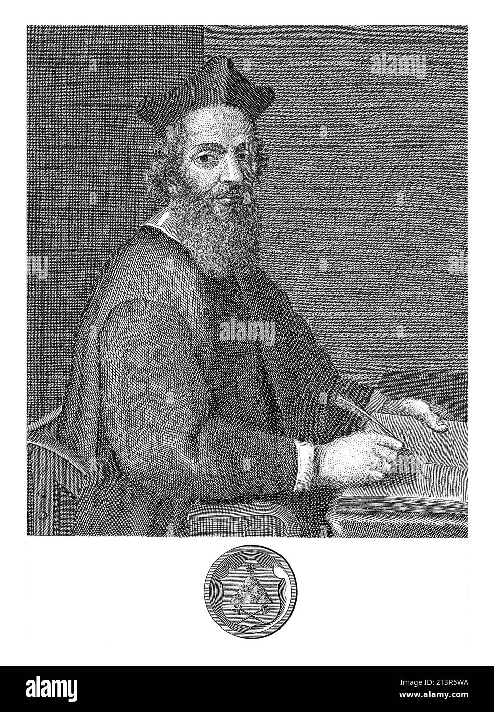 Portrait of Giovanni Fabrini, Francesco Allegrini, after Alessandro ...