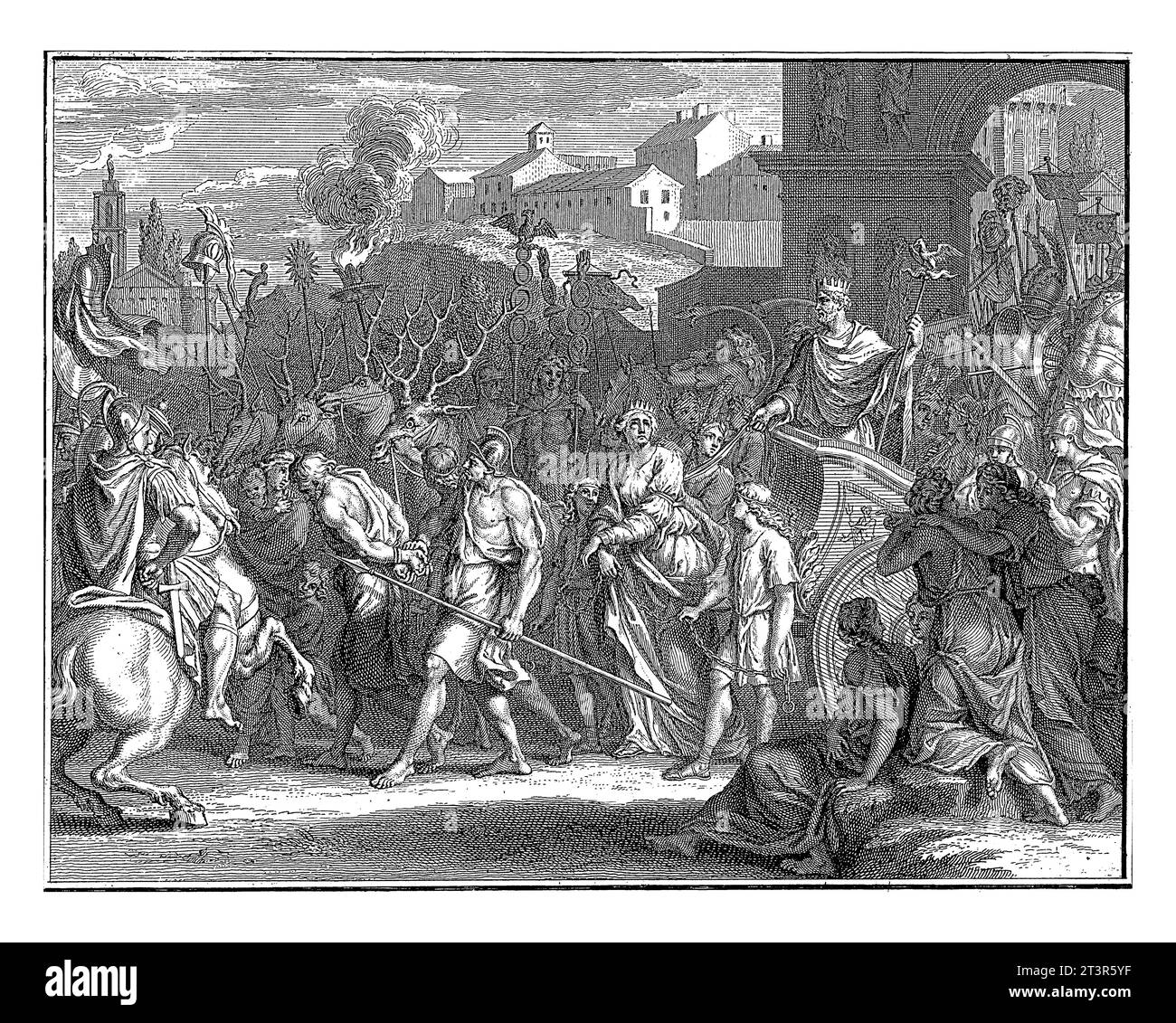 Triumphal Procession of Emperor Aurelian in 274, Bernard Picart ...
