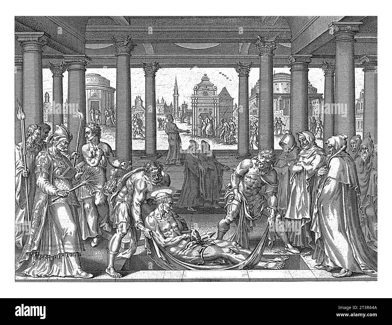 1646 stefanus is buried in a shroud hi-res stock photography and images ...