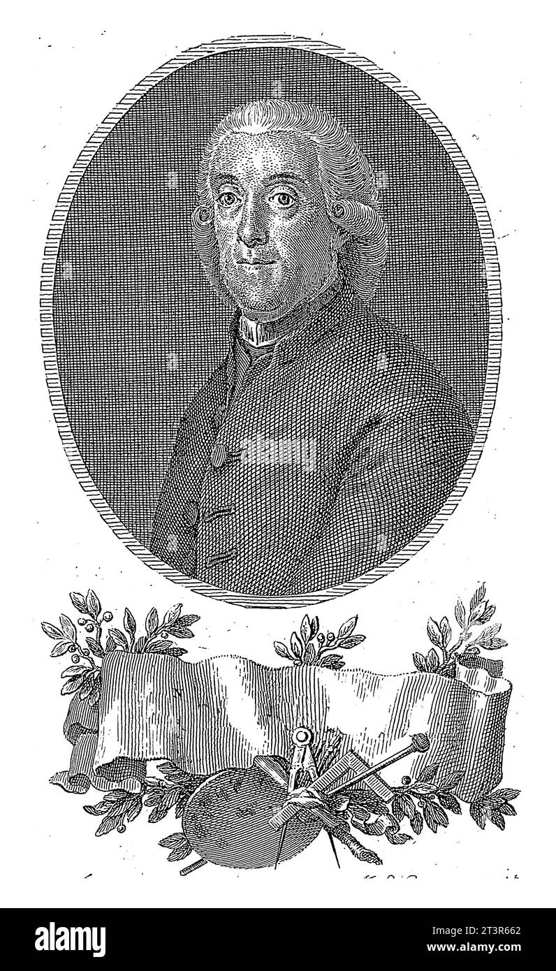 Portrait of painter Antonio Ponz, Manuel Salvador Carmona, after ...