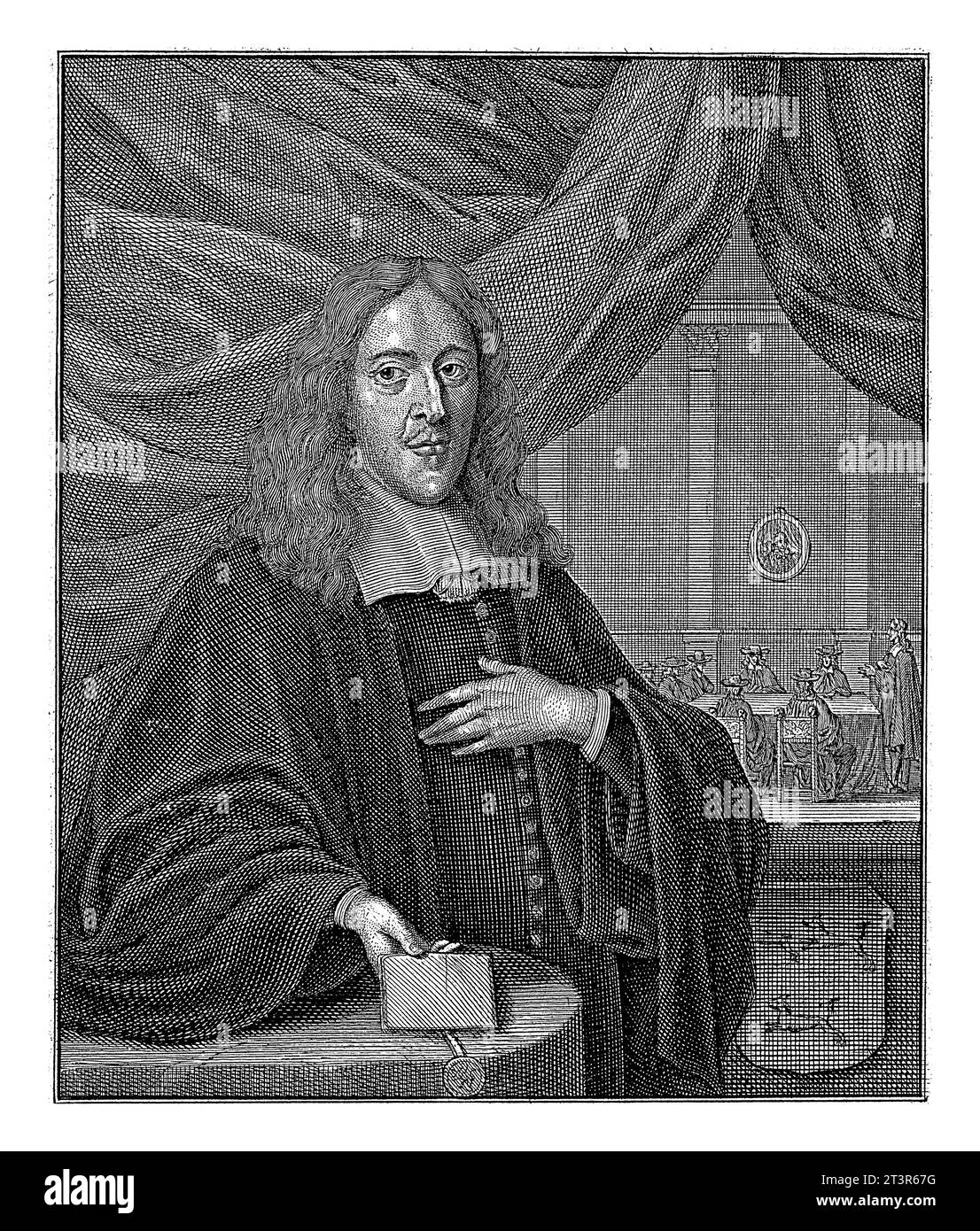 Portrait of Johan de Witt, Cornelis Huyberts, 1689 - 1712 Johan de Witt ...