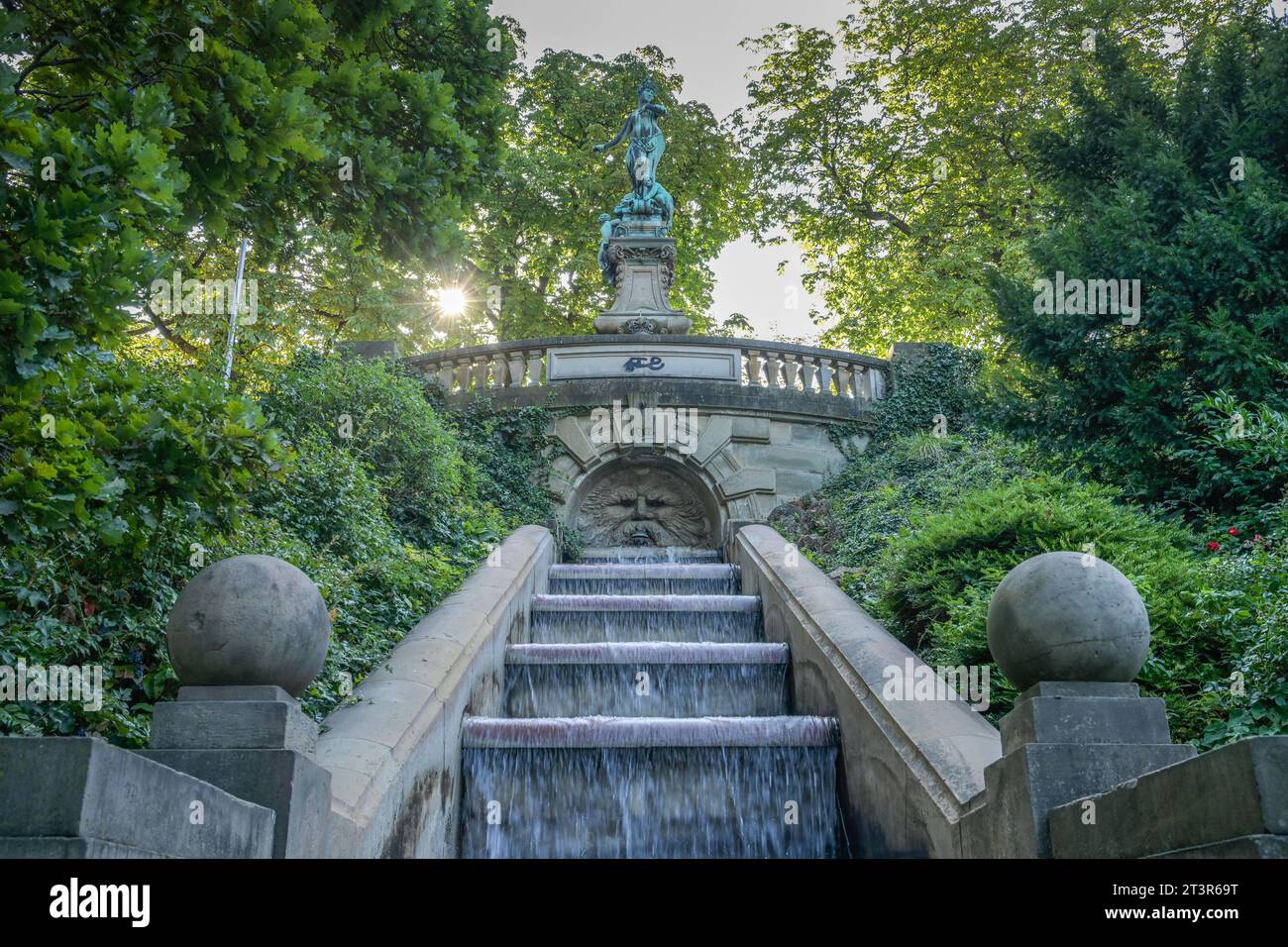 Kaskaden, Galateabrunnen, Eugensplatz, Stuttgart, Baden-Württemberg ...