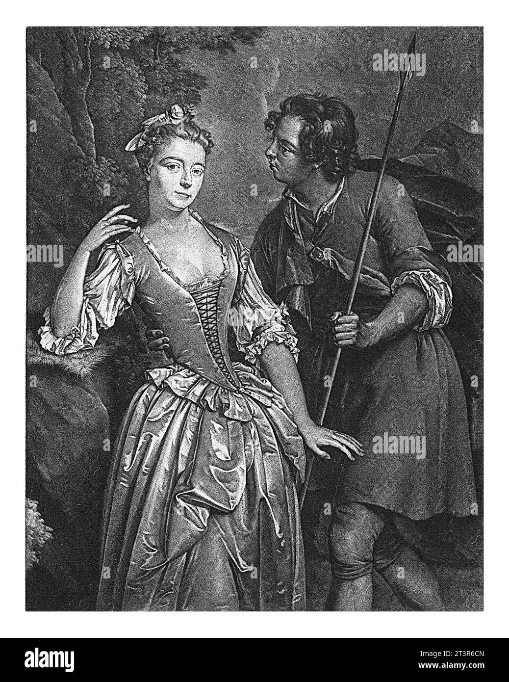 Actress Catherine Clive in the role of Phyllida, Pieter van Bleeck ...
