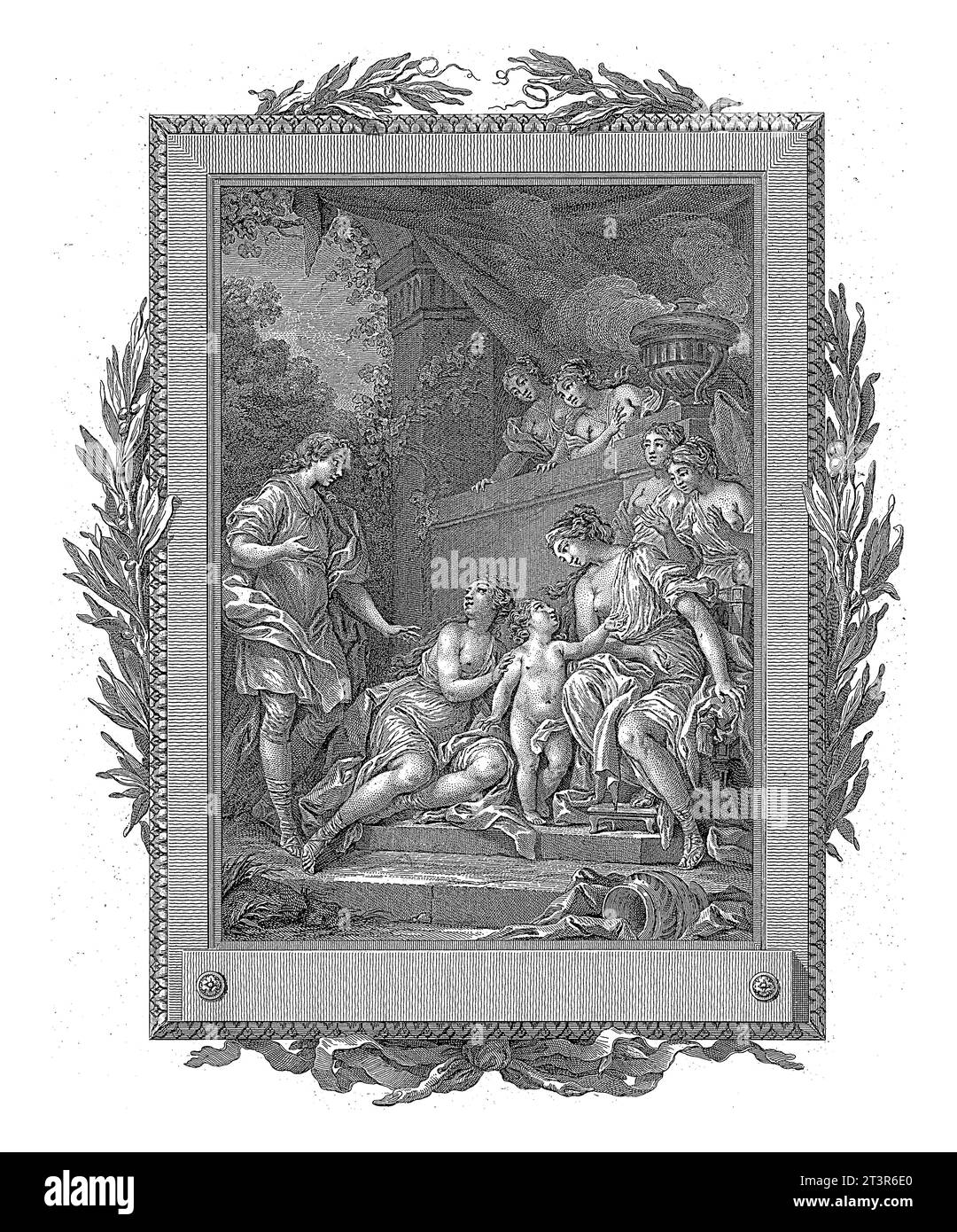 Love in the form of a child with Calypso and her nymphs, Jean-Baptiste ...