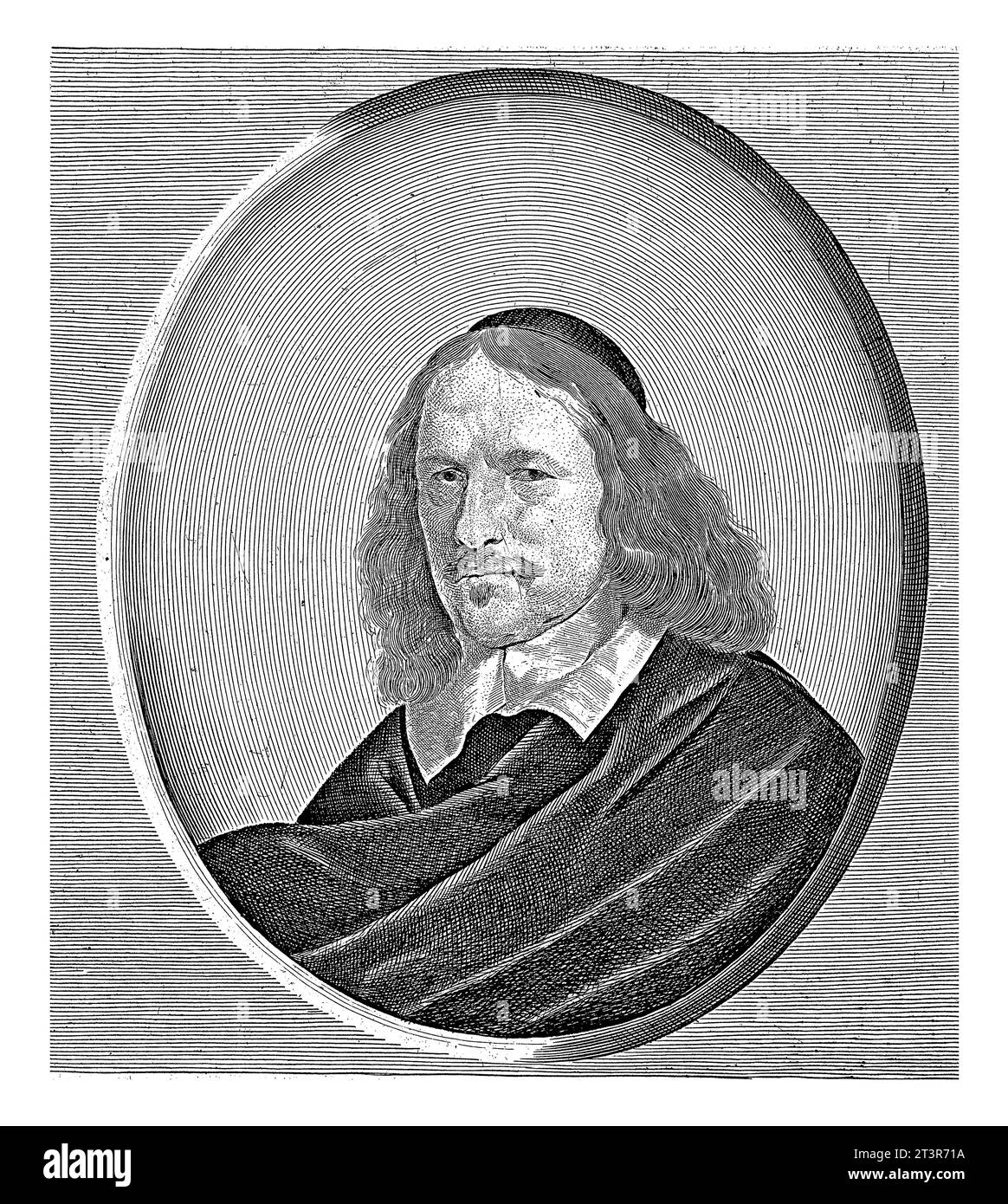 Bust to the left of Jacob van der Burgh in an oval. Below the portrait ...