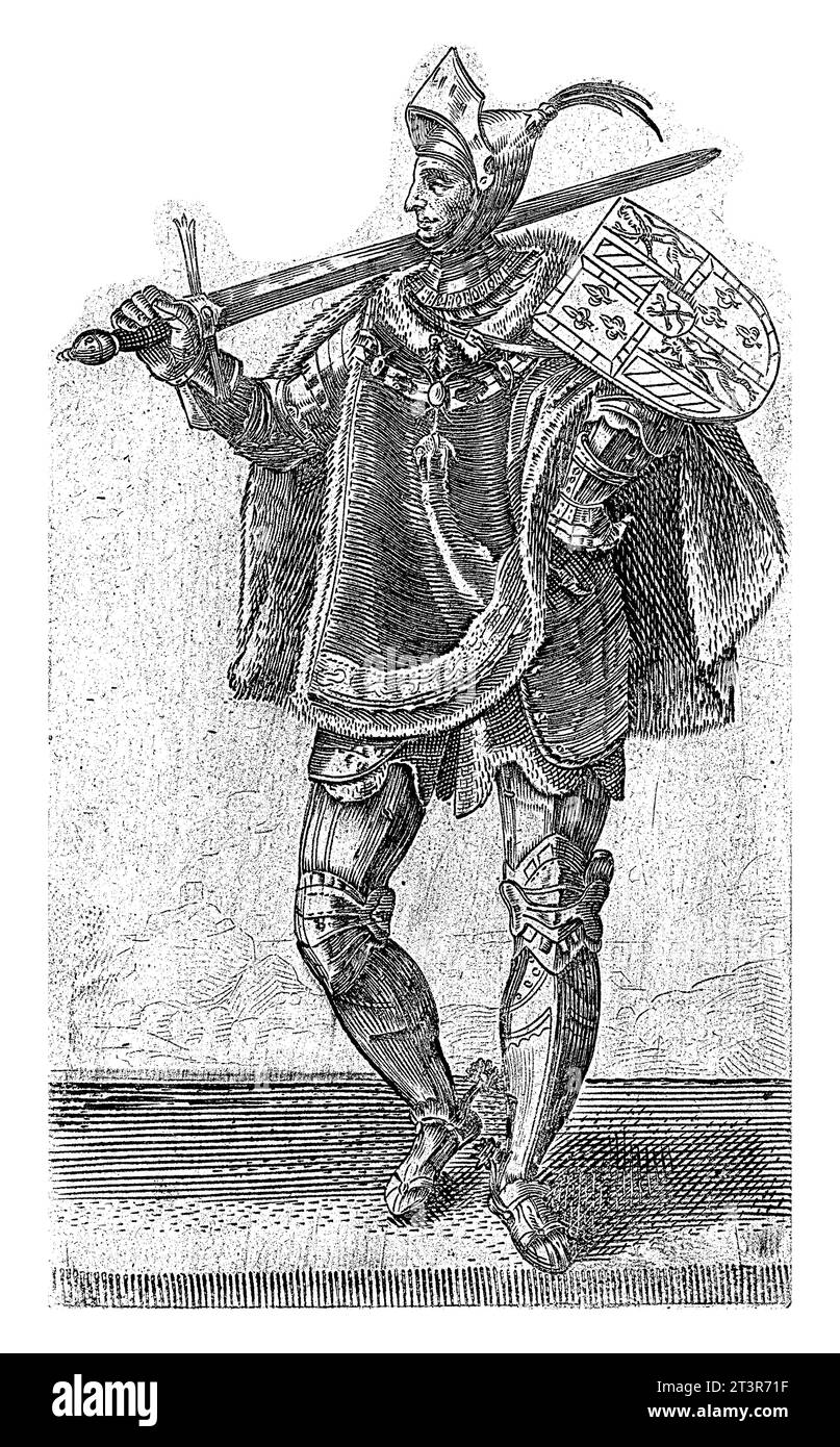 Portrait of Charles the Bold, Duke of Burgundy, Adriaen Matham, 1620 ...