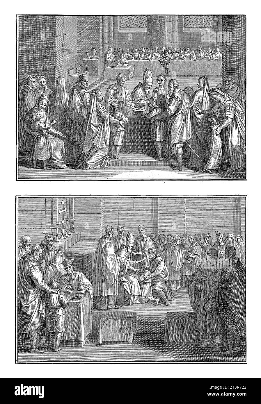 Confirmation catholic illustration Black and White Stock Photos ...