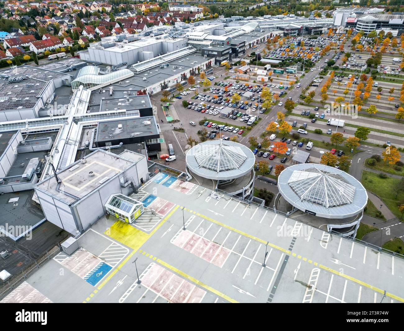 Leipzig, Germany. 26th Oct, 2023. View of the shopping center ...