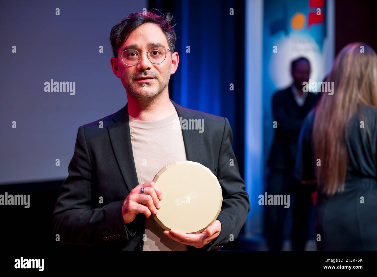 26 October 2023, Bavaria, Hof (saale): Tuna Kaptan, director, with his ...