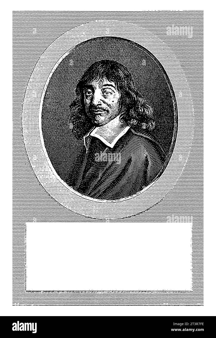 Portrait of Rene Descartes, Pierre Eugene Aubert, 1816 - 1831, vintage ...